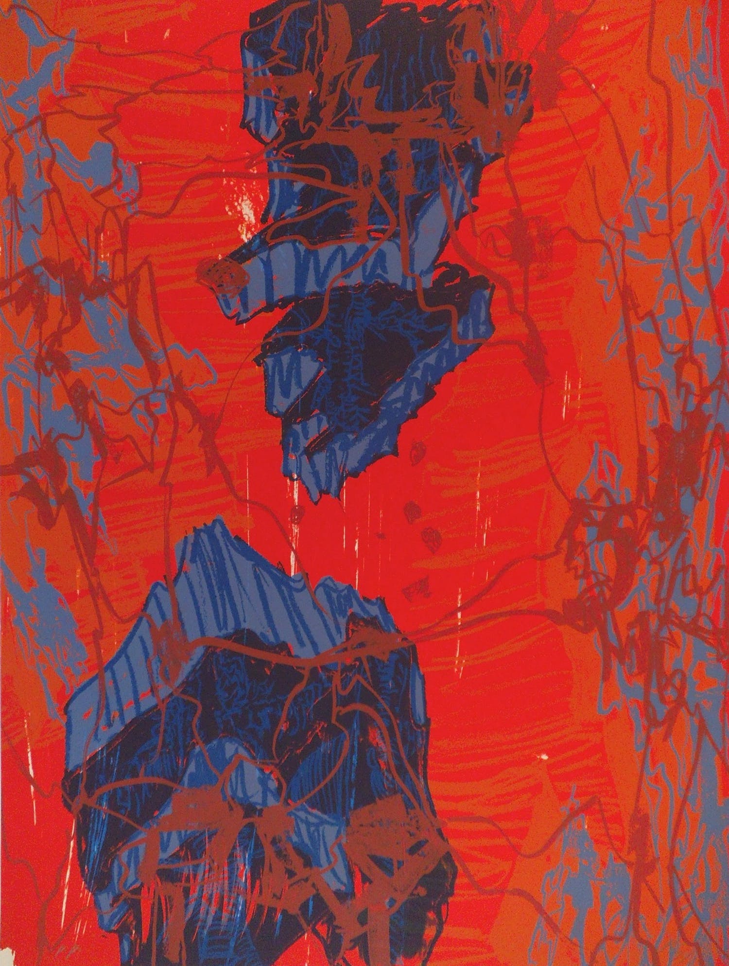 Per Kirkeby - Farbserigraphie "Skulptur Projekte Münster" 1997 ...