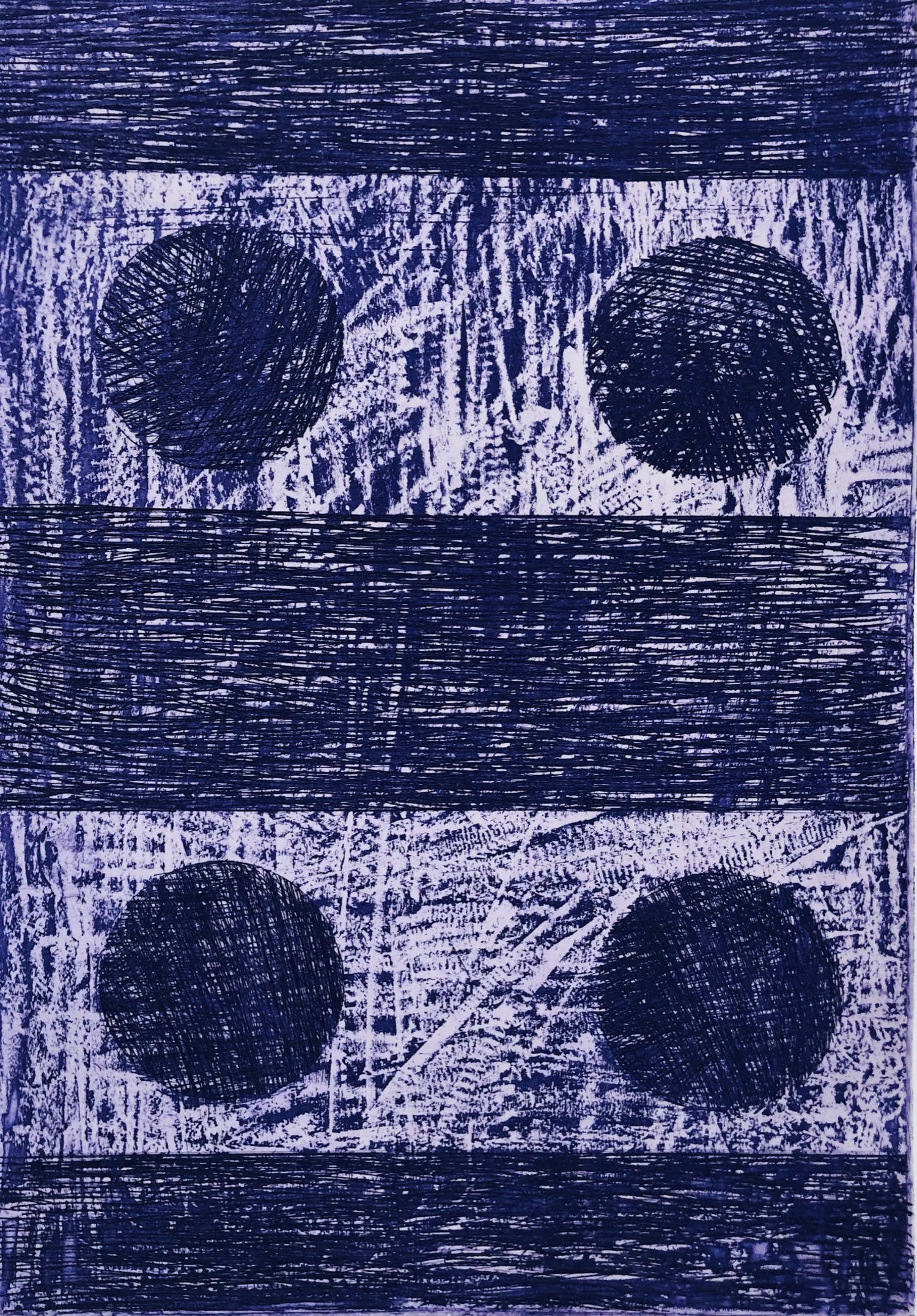 Piet Dieleman - Compositie met vier cirkels in kleurvariatie III ...