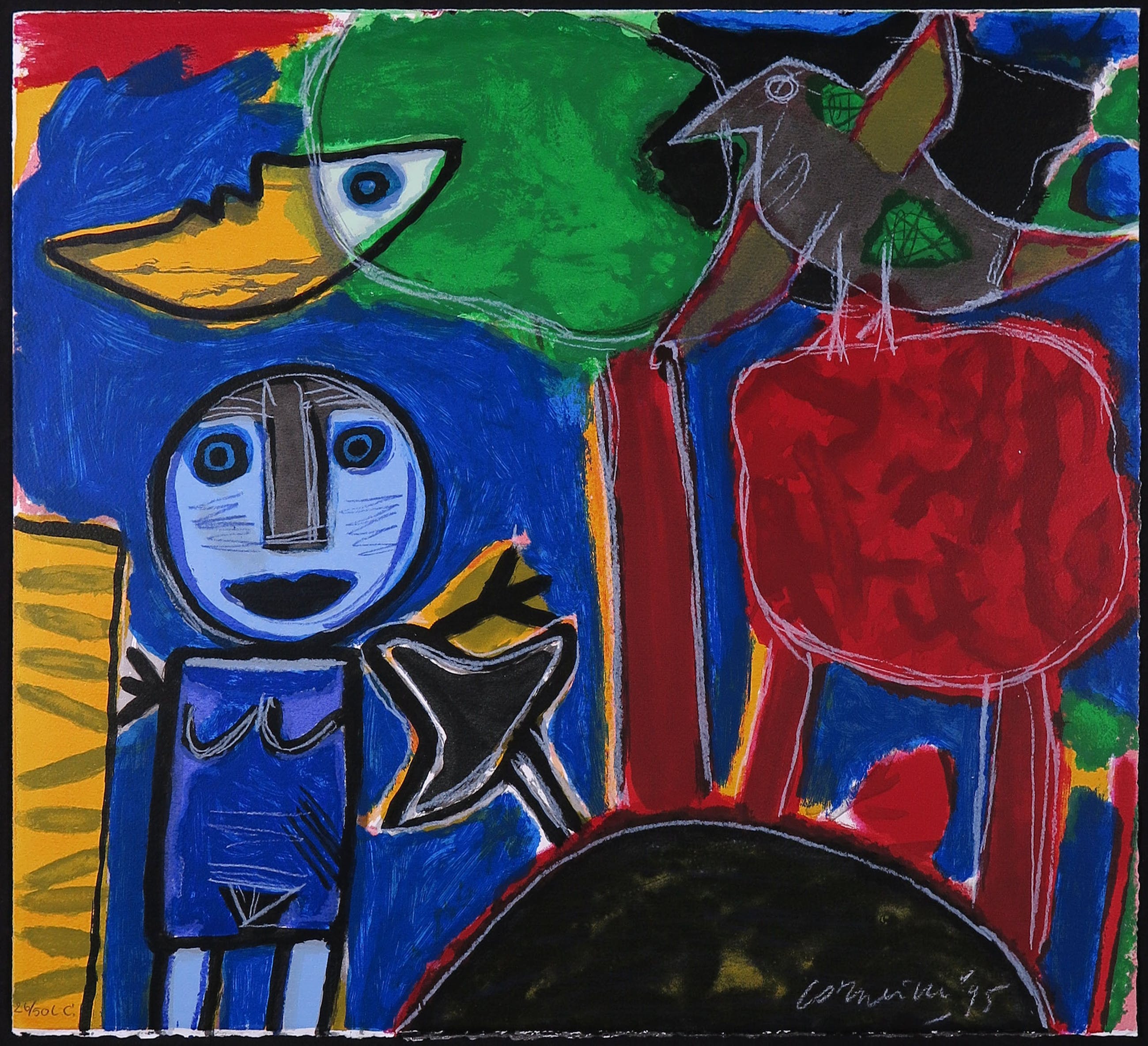 Corneille - Eugène Brands en Christian Dotremont, Cassette met vier ...