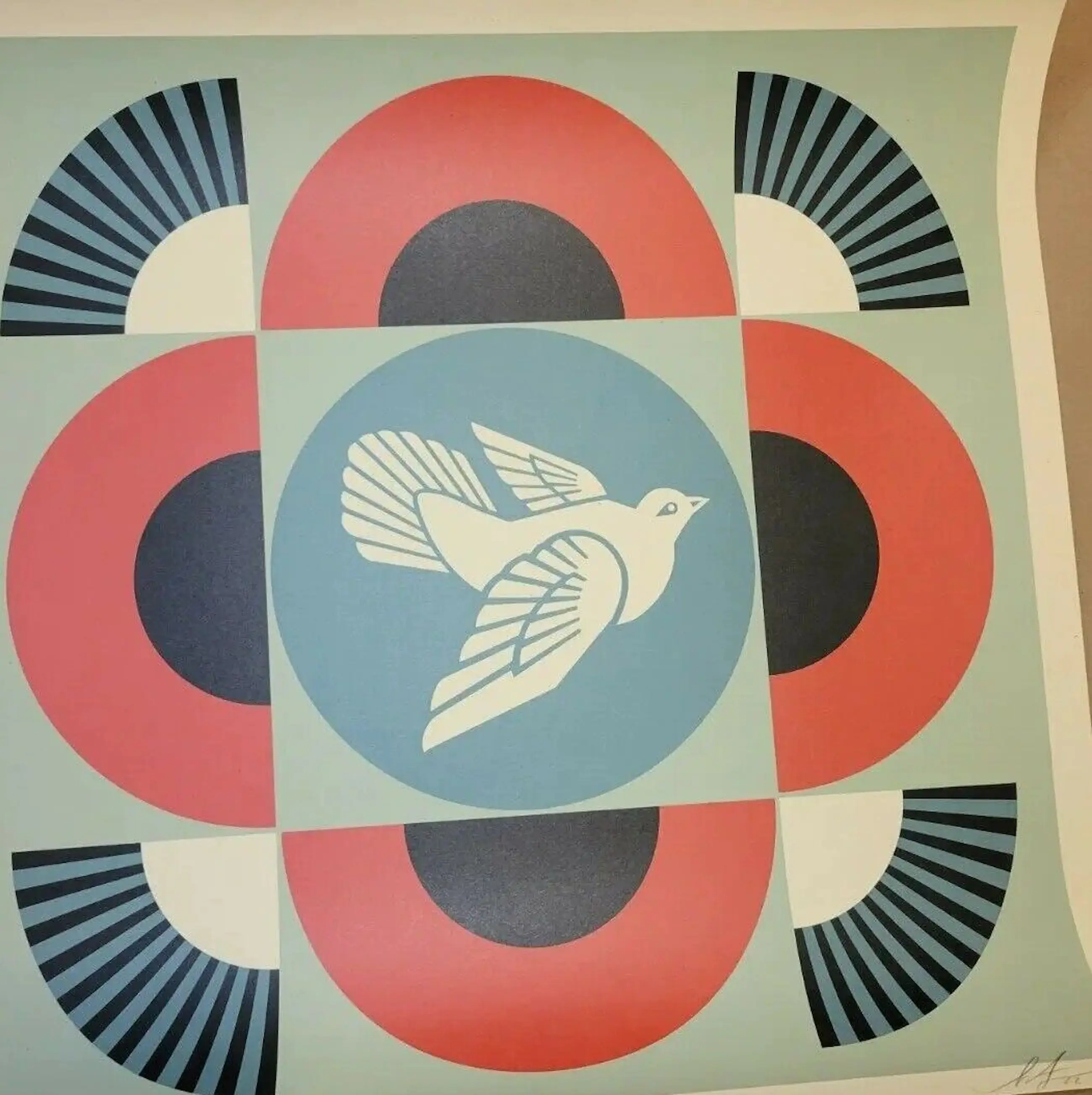 Shepard Fairey - Shepard Fairey lithografie, gesigneerd, 61x61cm ... Shepard Fairey - Shepard Fairey lithografie, gesigneerd, 61x61cm ...