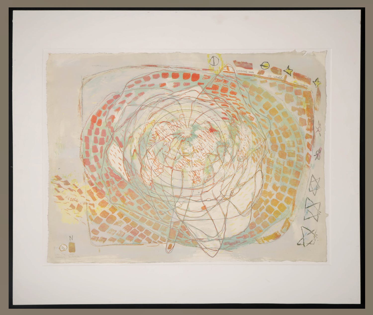 Stanislaw Lewkowicz - De Ligging van de Wereld Verkocht | Kunstveiling.nl