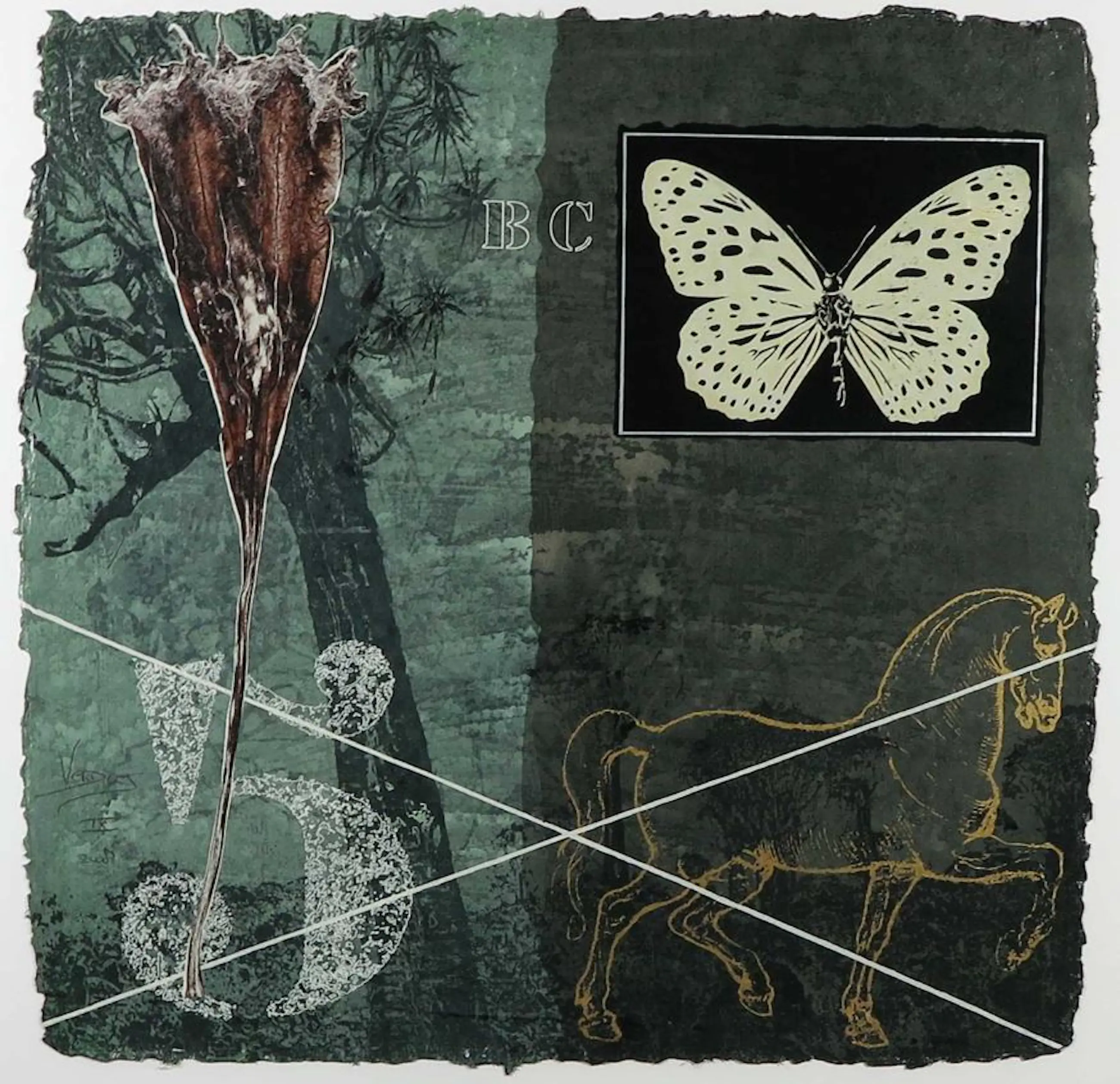 Mark Verdoes - Zeefdruk, Zonder titel III - Ingelijst Verkocht ...