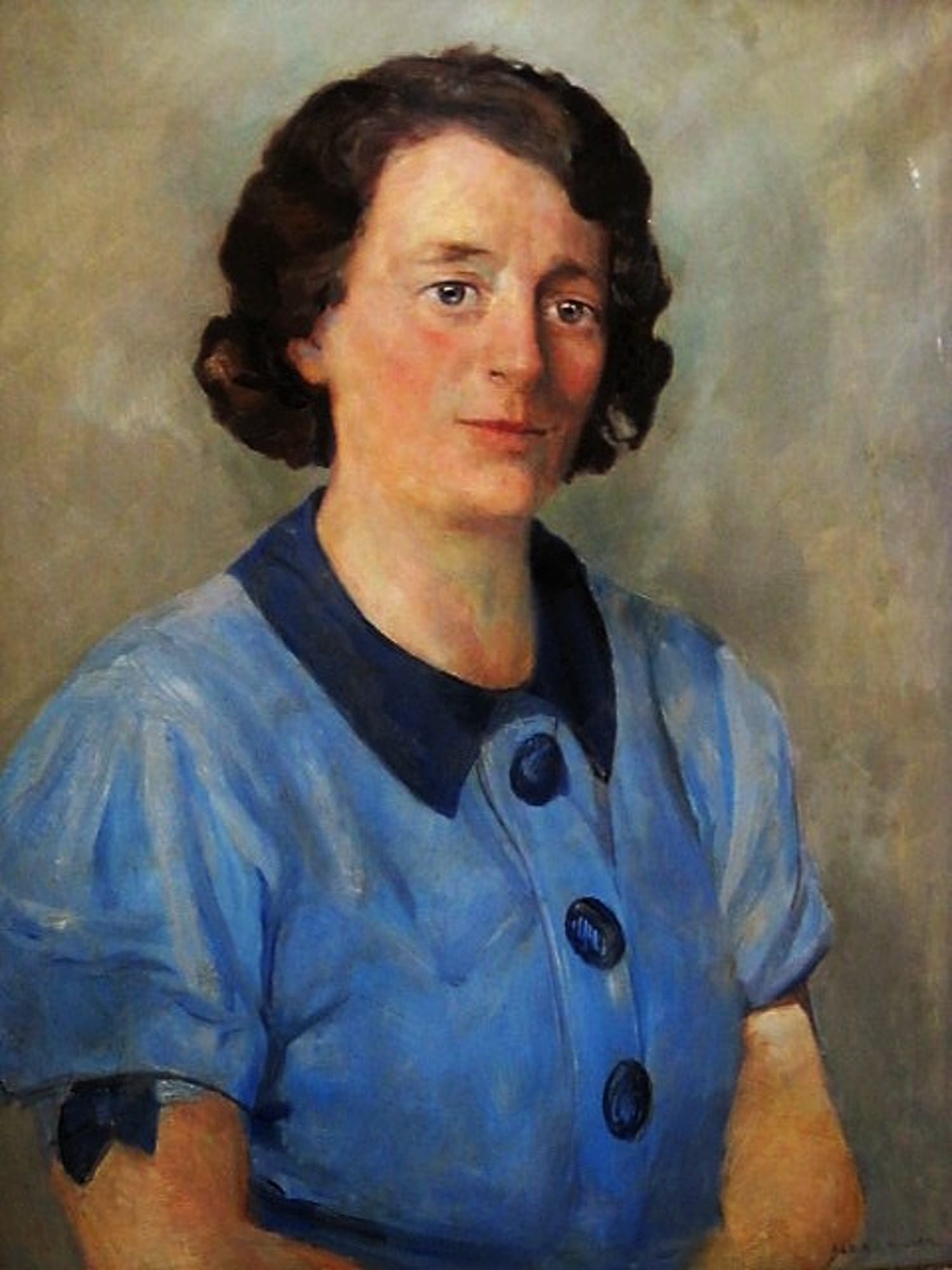 Albert Mulder - "Limburgse Amsterdammer" portret van vrouw - gesigneerd ...
