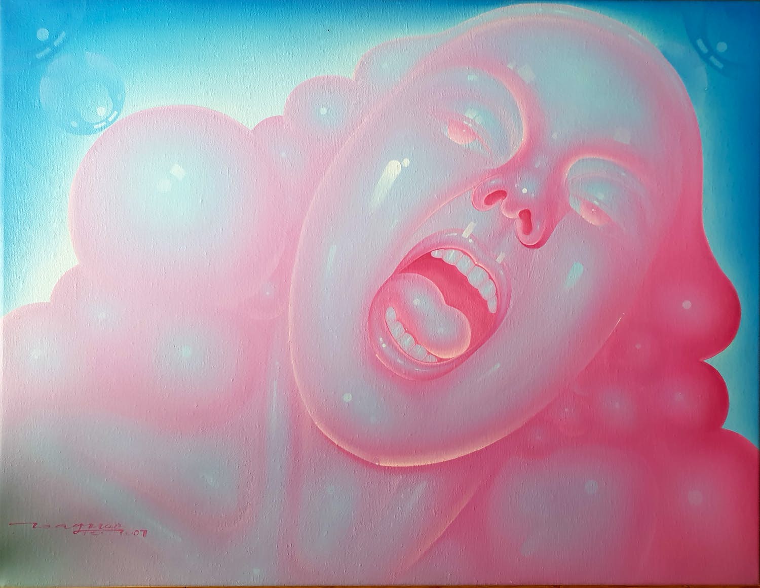 Hao Zeng Demons Olieverf In Catalogus Blz 14 70 X 90 Cm Hao Zeng Demons Olieverf In Catalogus Blz 14 70 X 90 Cm