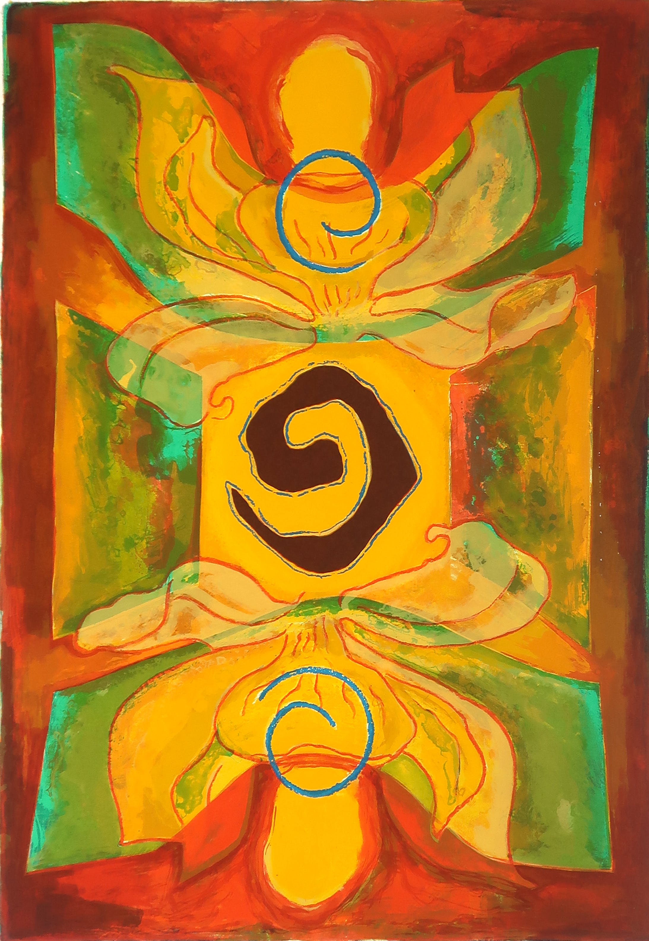 Jan van Delft - Zeefdruk, Magnolia Verkocht | Kunstveiling.nl