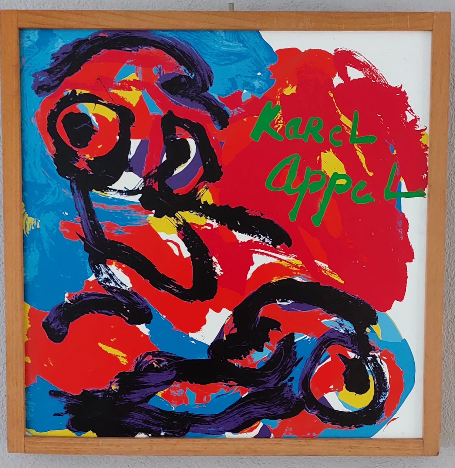 Karel Appel Hier Ben Ik Zeefdruk Op Paneel Verkocht Kunstveiling nl