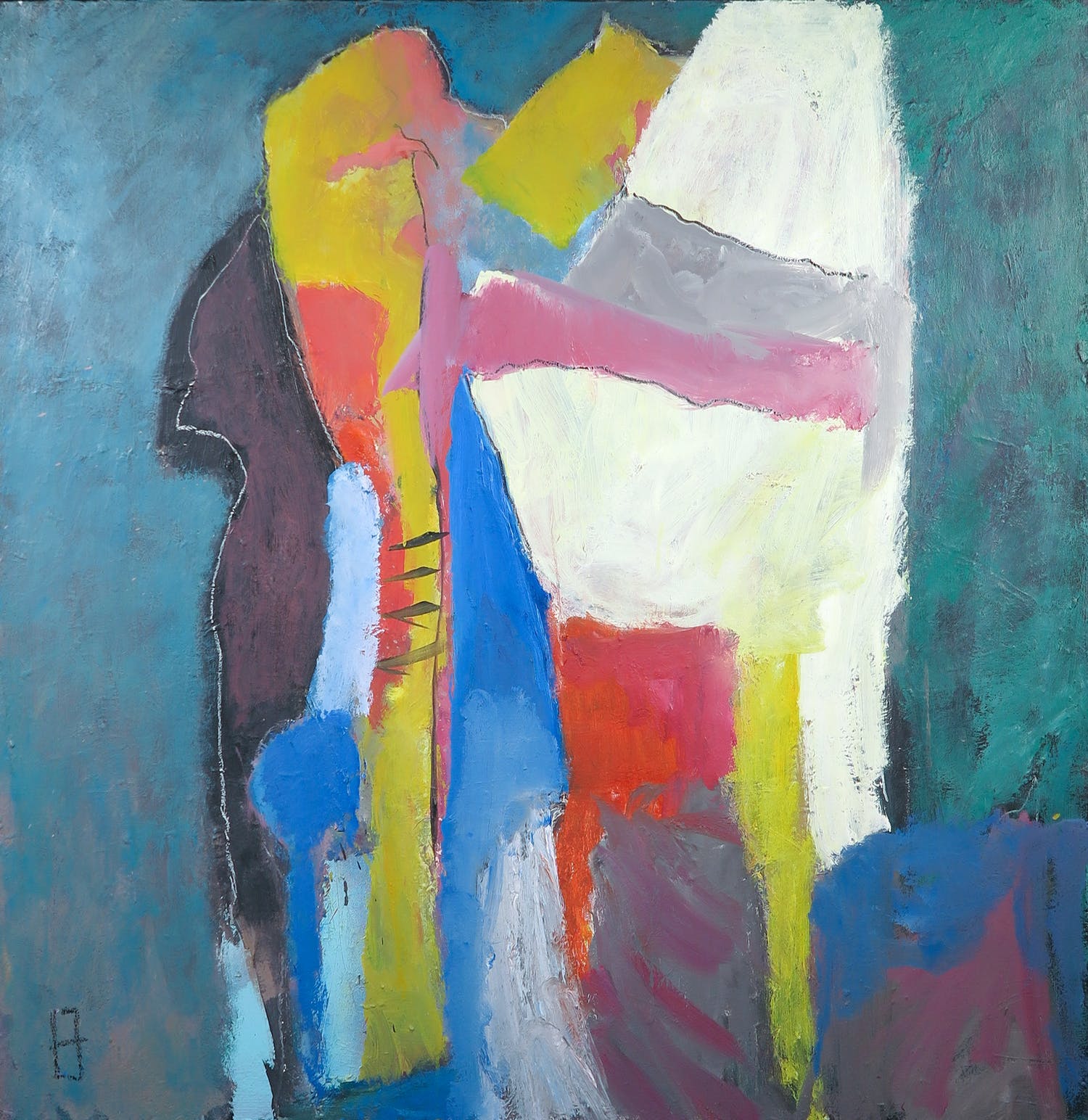 Philip Vencken - Olieverf op doek, Vulcanus 2 (Groot) Verkocht | Kunstveiling.nl