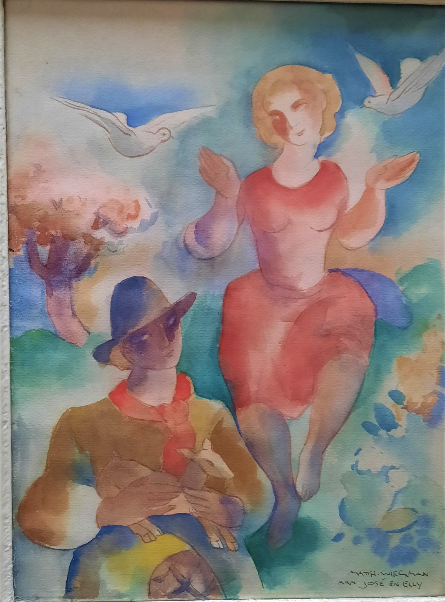 Matthieu Wiegman - Man Jose en Elly Verkocht | Kunstveiling.nl