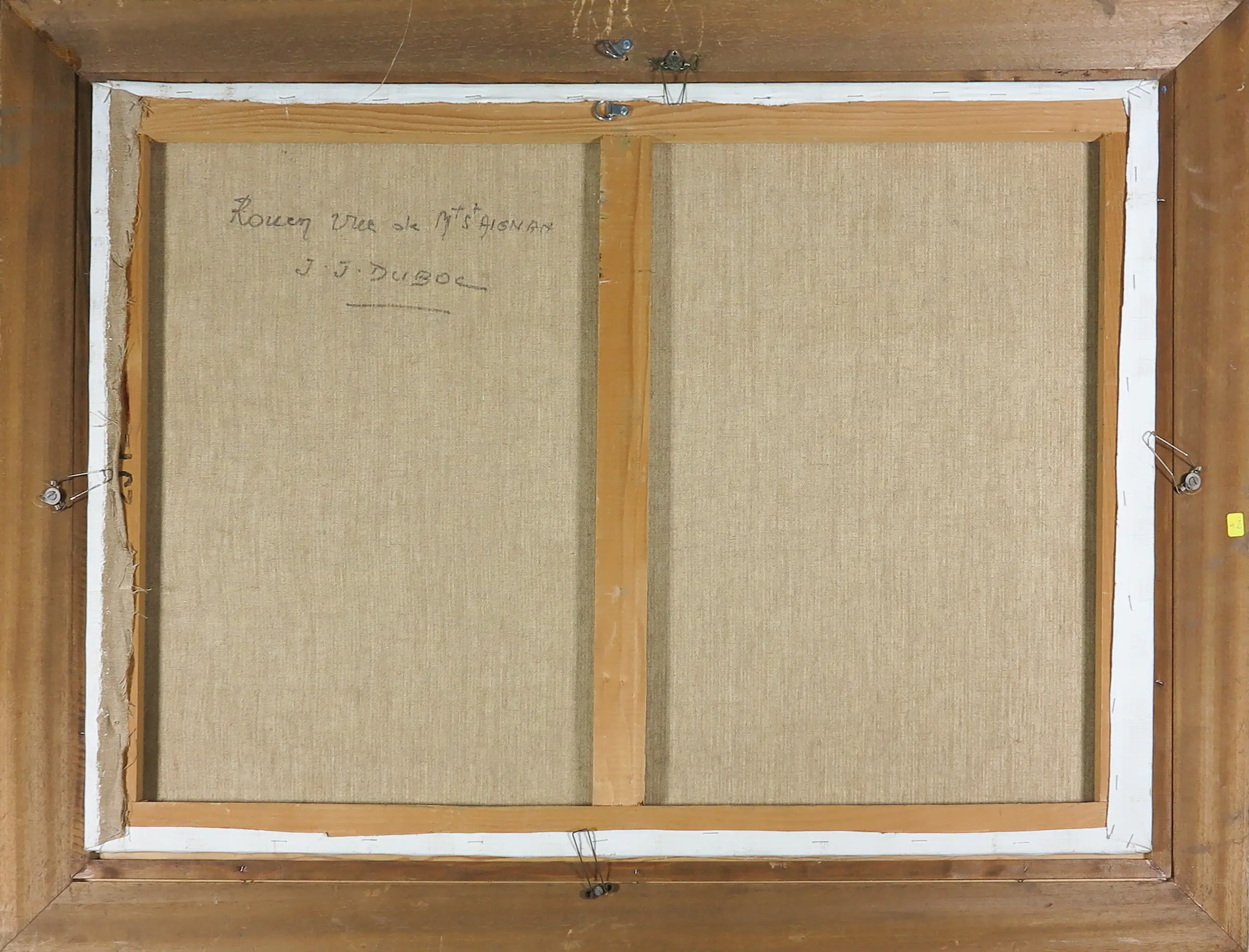 Jean-Jacques Duboc - Olieverf op doek, Rouen vie de St. Mt. Aignan ...