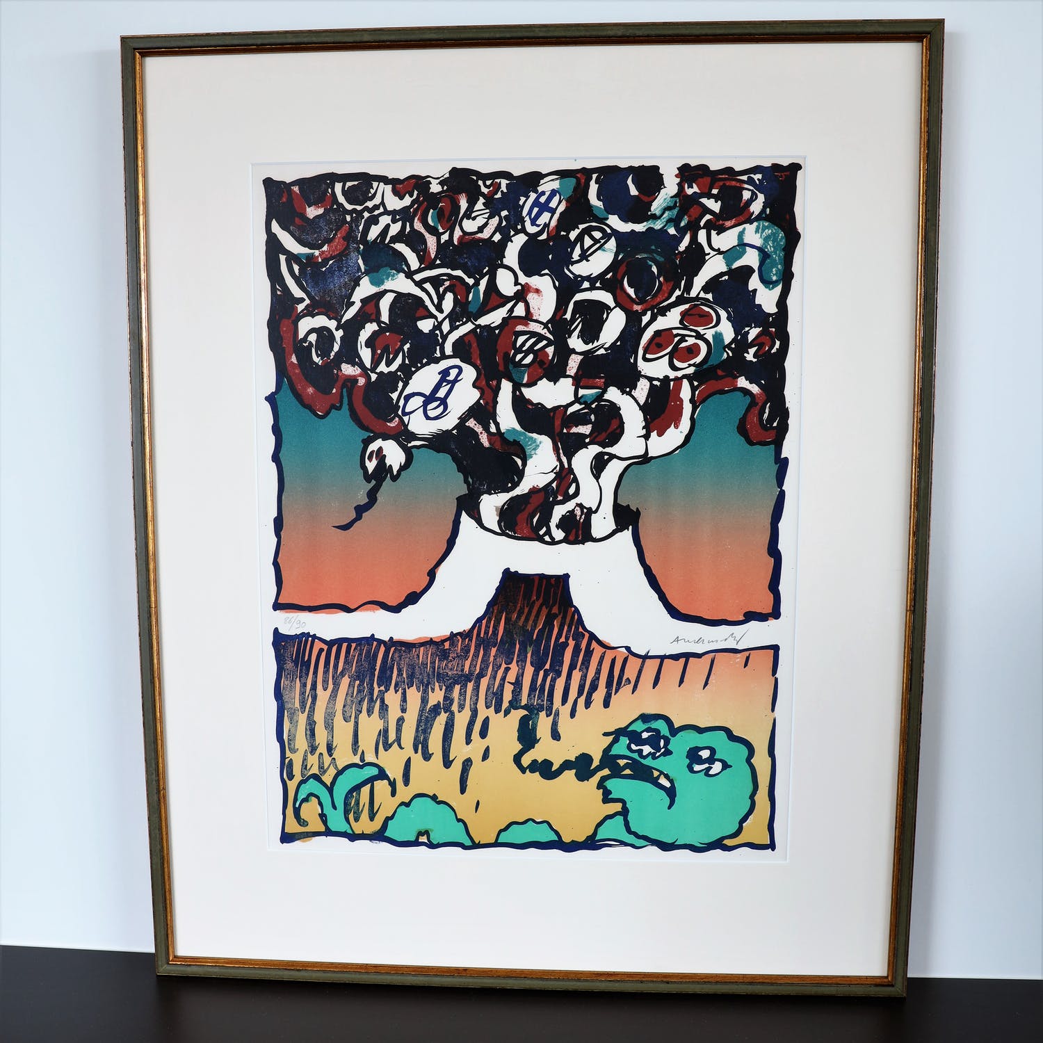 Pierre Alechinsky - Litho Les Vulcanologies III Verkocht | Kunstveiling.nl