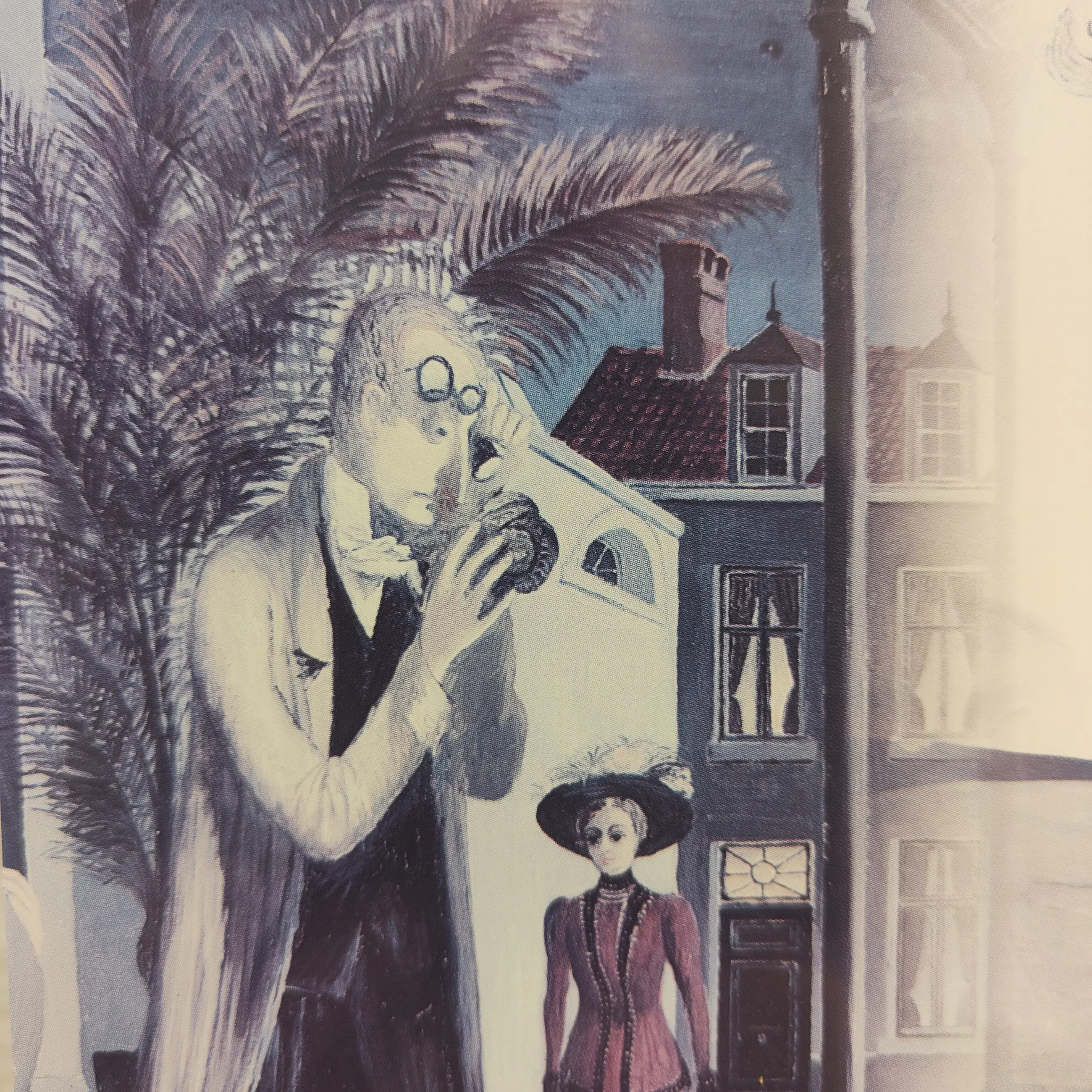 Pol Mara - Paul Delvaux l'invit'e de pol mara Verkocht | Kunstveiling.nl