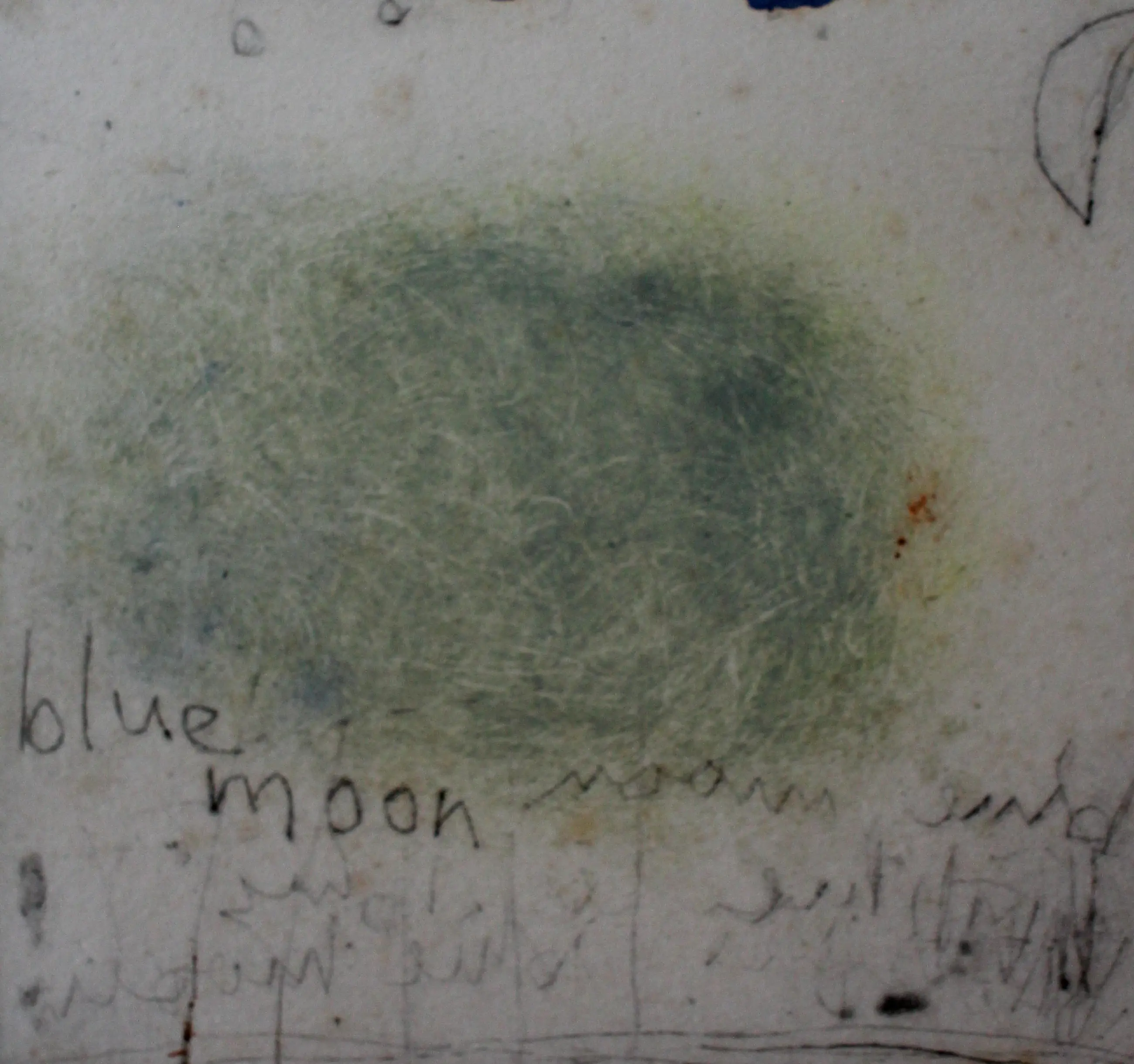 Madeleine Leddy - Kleuren ets: Blue moon - 2000 Verkocht | Kunstveiling.nl