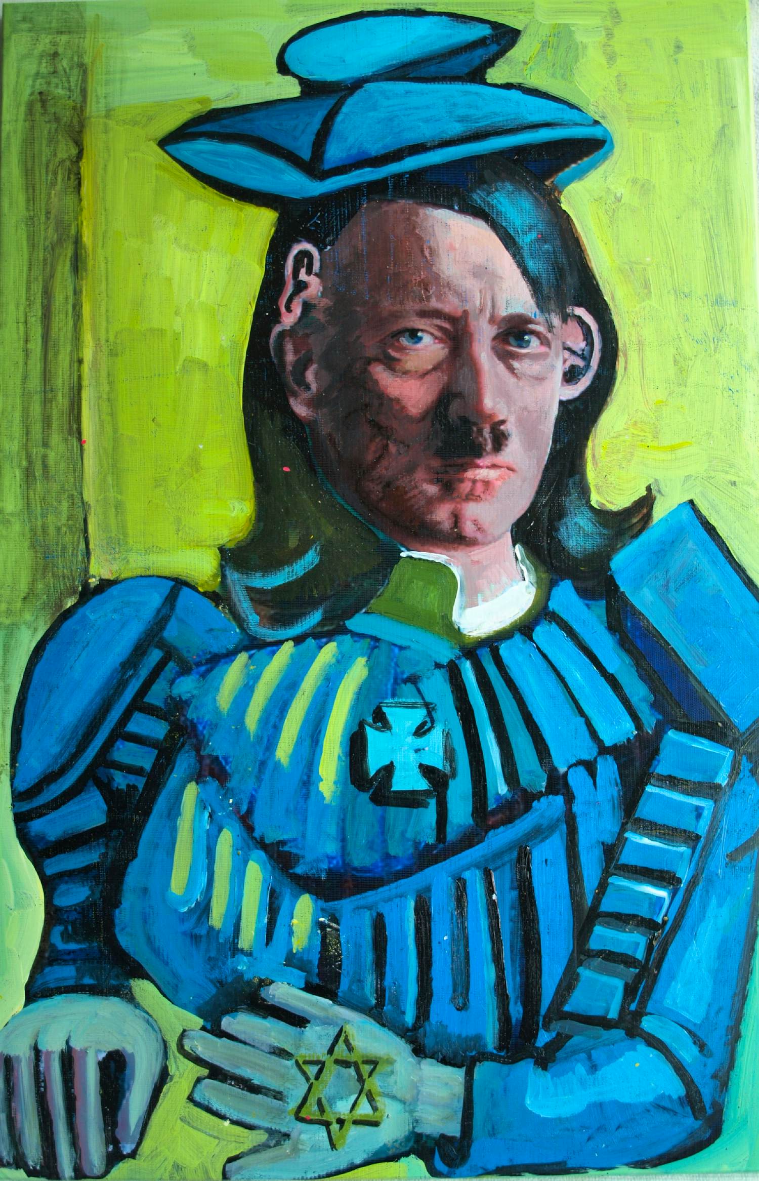 Peter Klashorst Acrylverf Pablo Piklasso Naar Pablo Picasso