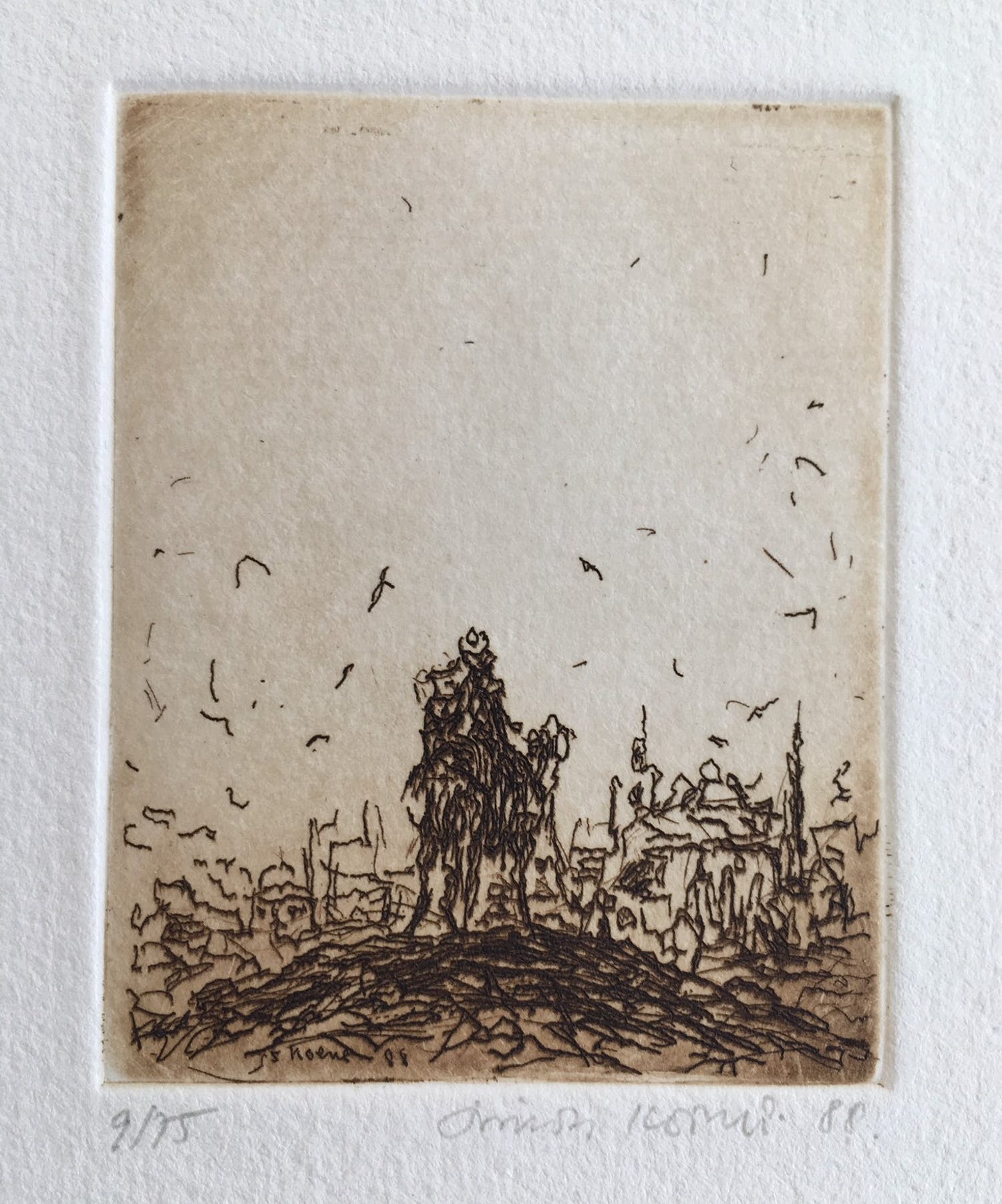 Simon Koene - Kameelruiter bij oosterse stad (2) Verkocht | Kunstveiling.nl