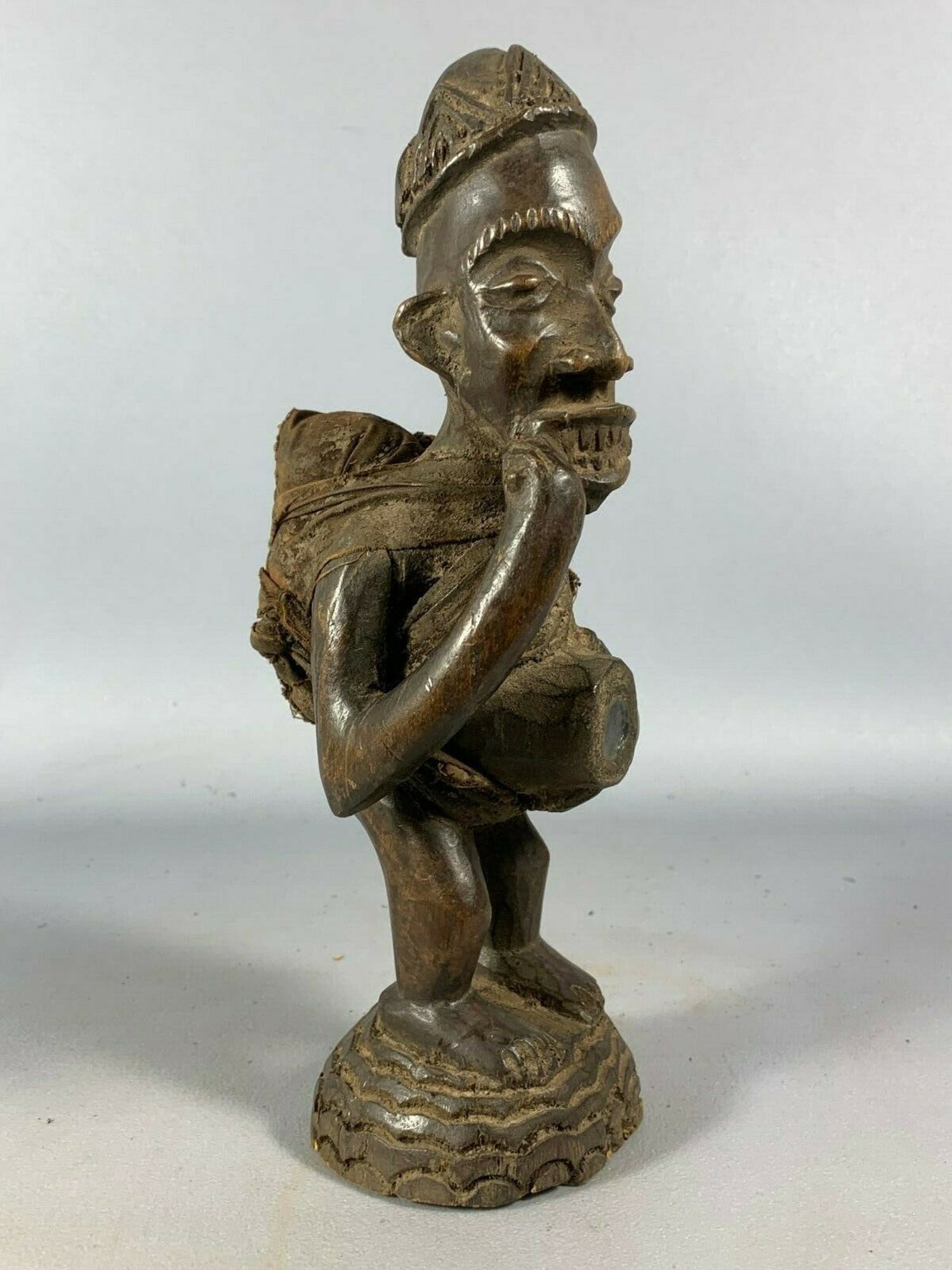 Bakongo - 200723 - Old Tribal used African Bakongo protection figure ...