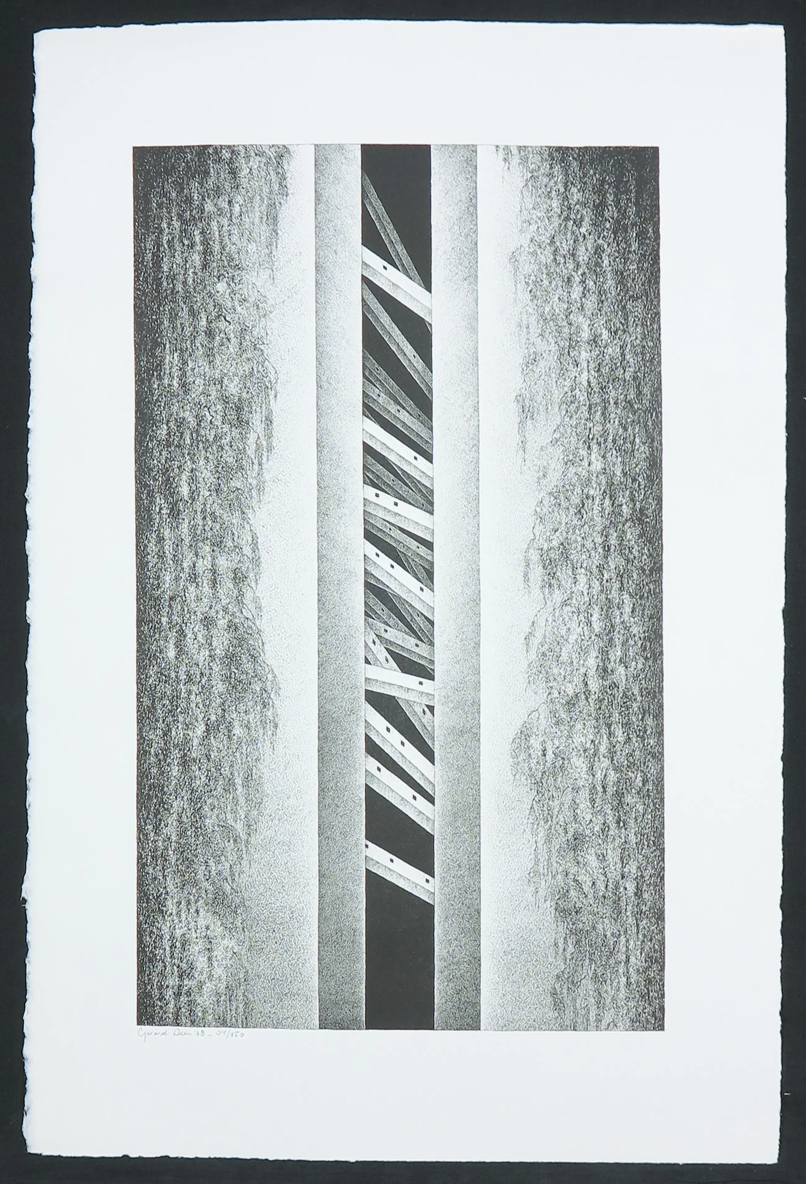 Gerard Deen - Litho, Zonder titel Verkocht | Kunstveiling.nl