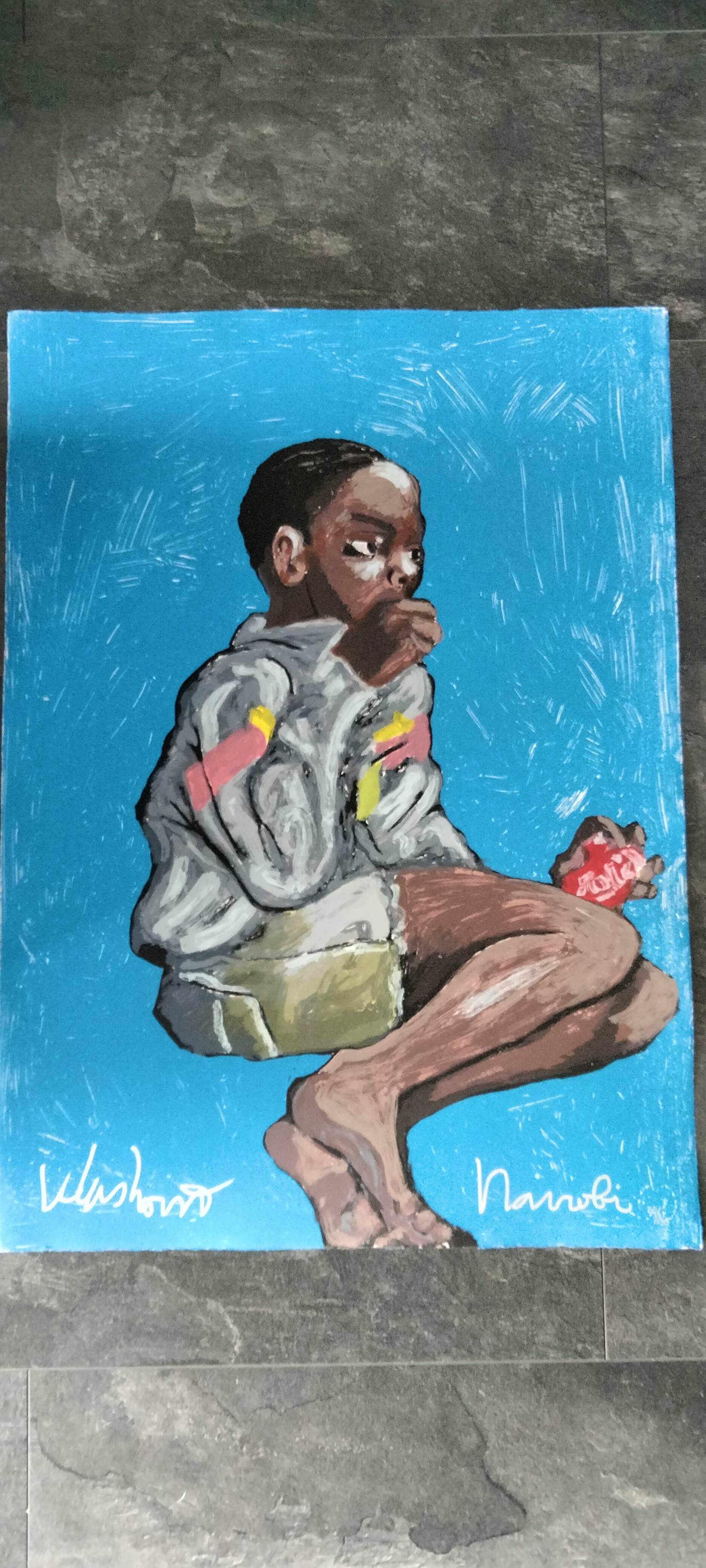 Peter Klashorst - Nairobi Verkocht | Kunstveiling.nl