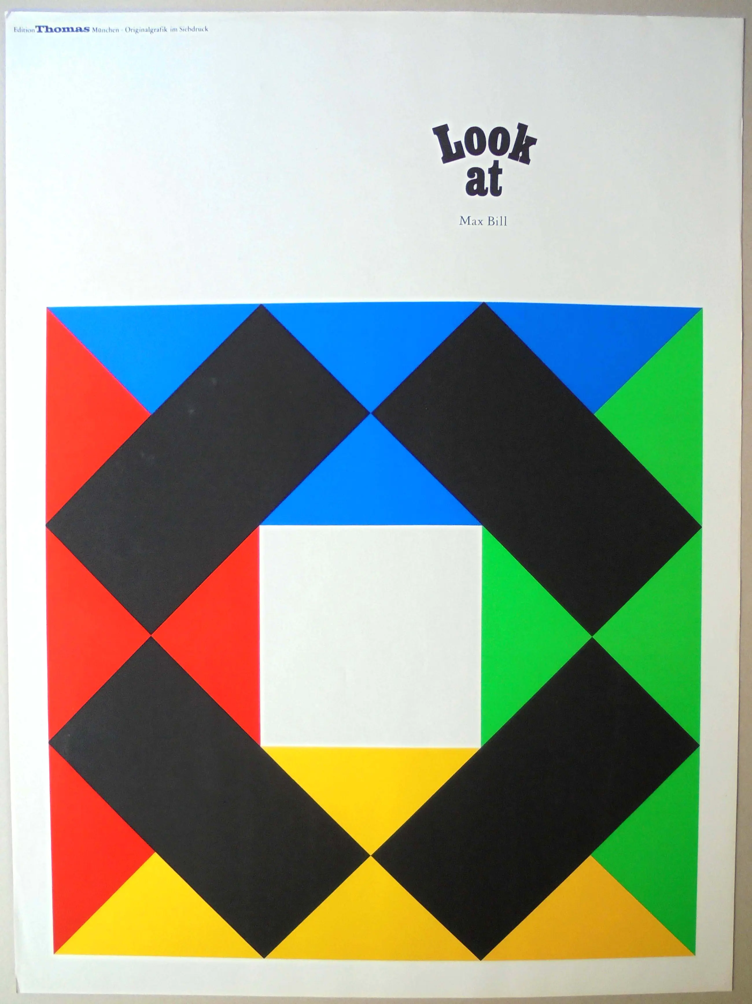 Max Bill - Geometrie in Kleur - Kleurenzeefdruk uit 1972 Verkocht ...