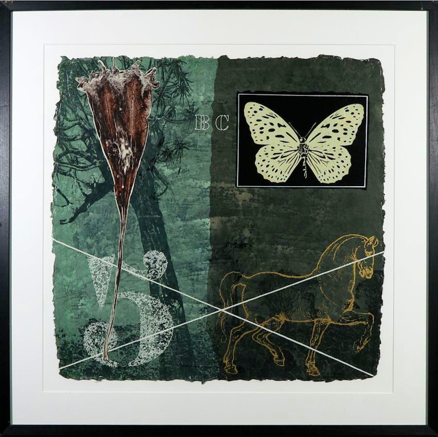 Mark Verdoes - Zeefdruk, Zonder titel III - Ingelijst Verkocht ...