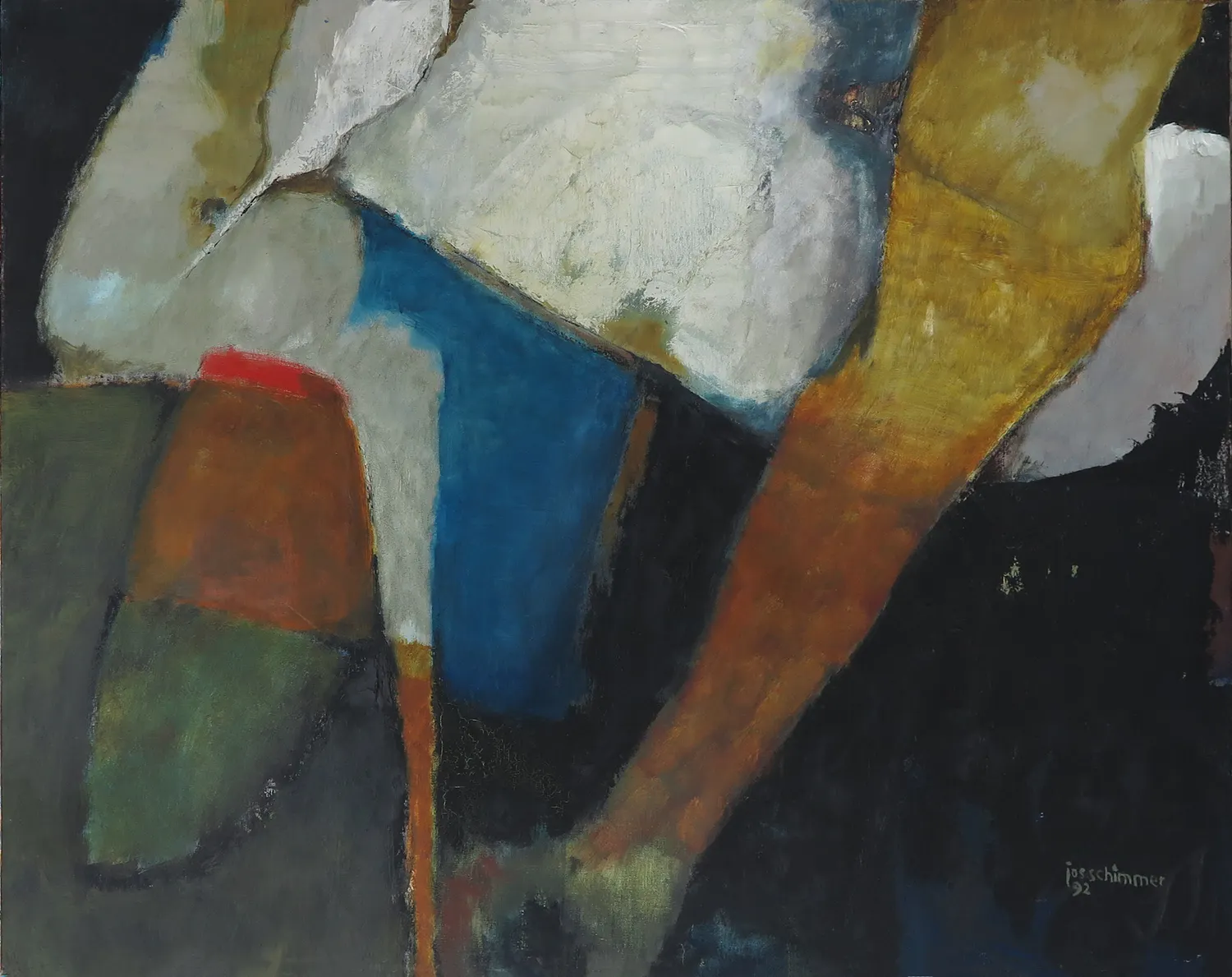 Jos Schimmer - Olieverf op doek, Compositie voor An (Groot) Verkocht ...