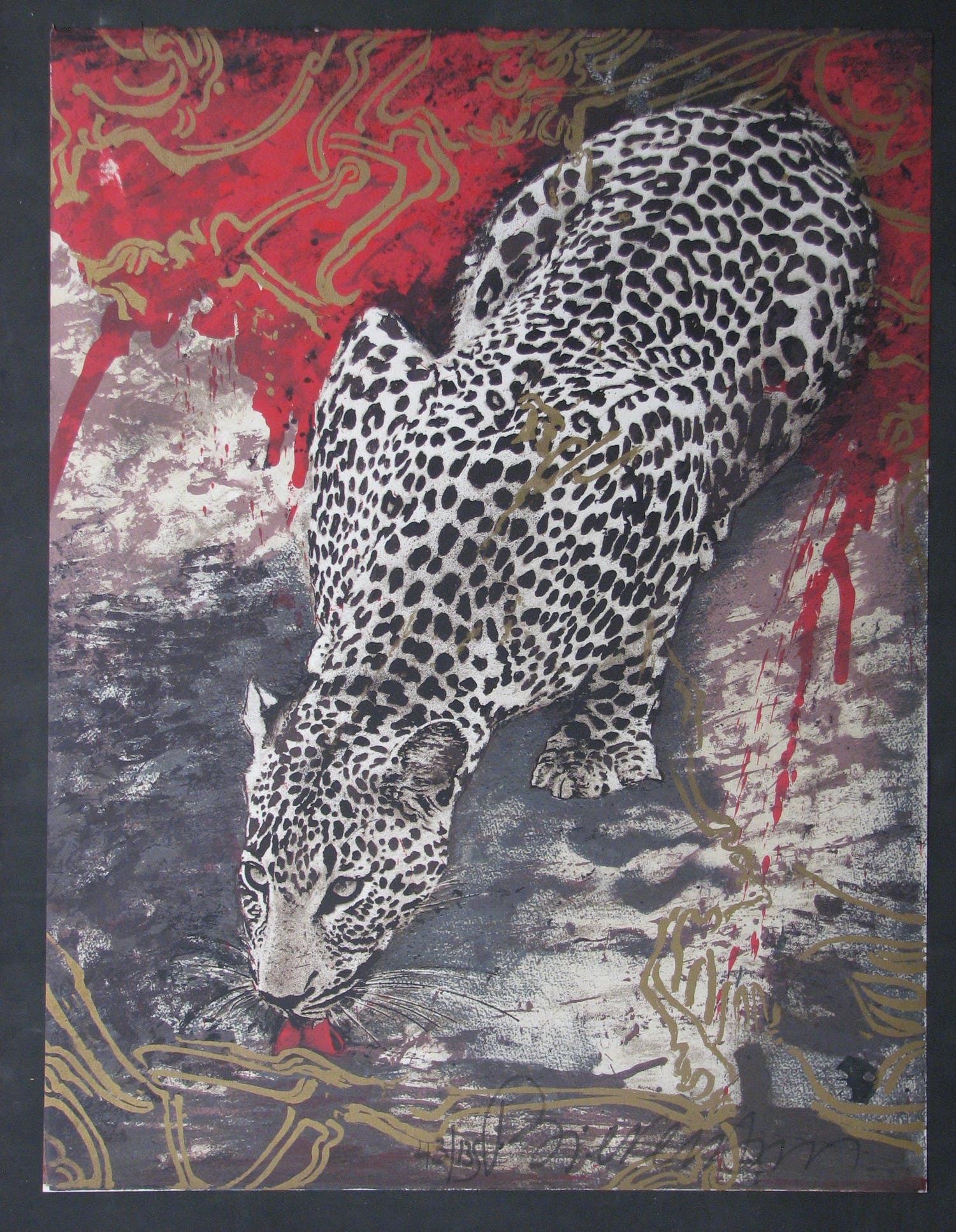 Gerti Bierenbroodspot - panter Verkocht | Kunstveiling.nl